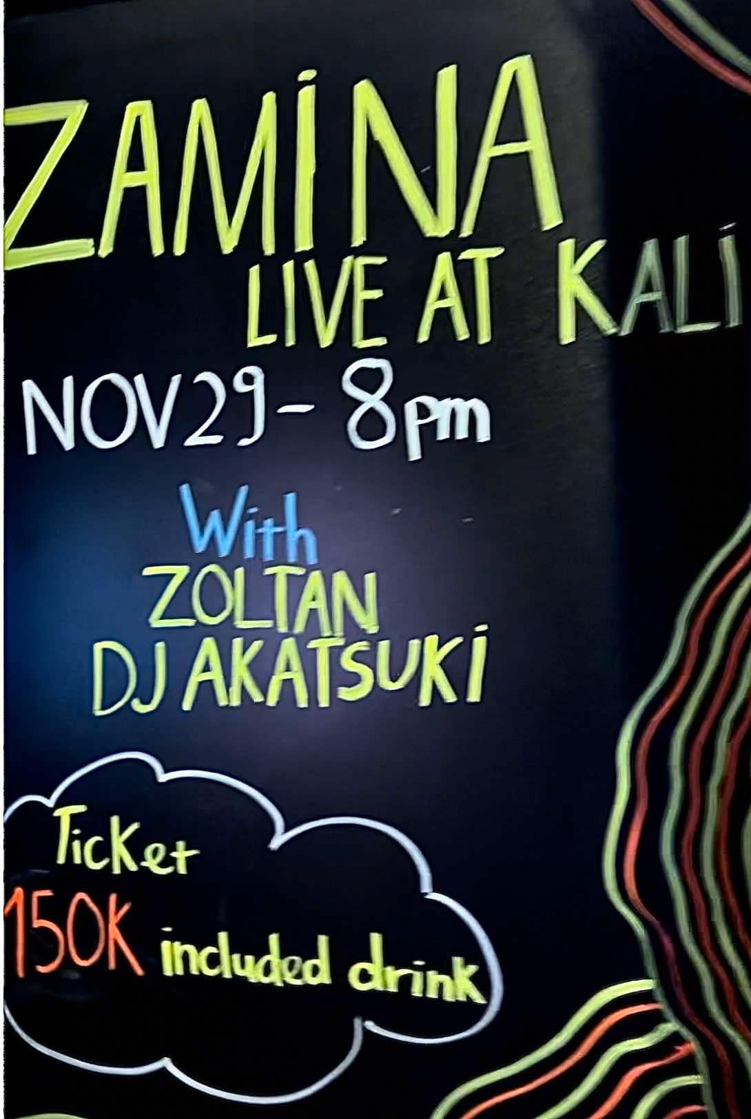 ZAMINA LIVE at KALI - TOMI - A F R O C A L Y P S O